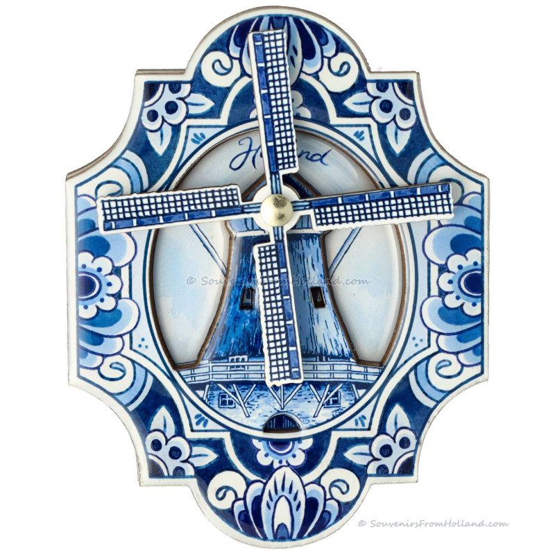 Luxury Delft Blue Magnet - Windmill Rotating Wing 3D epoxy - Windmills ...