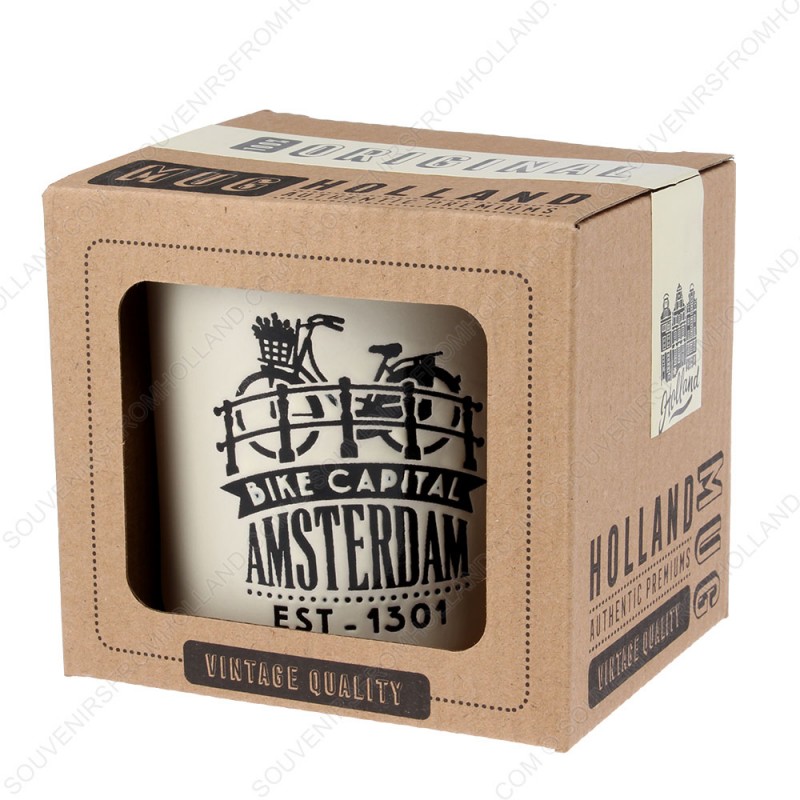 Cream Camp Mug Amsterdam Bike 350ml - Cups and Mugs • Souvenirs from ...