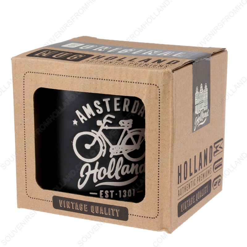 Black Camp Mug Amsterdam Bike 350ml - Cups and Mugs • Souvenirs from ...