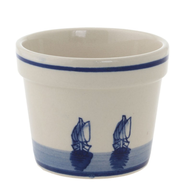 Flower Pot Windmill landscape - Delft Blue - pots • Souvenirs from Holland