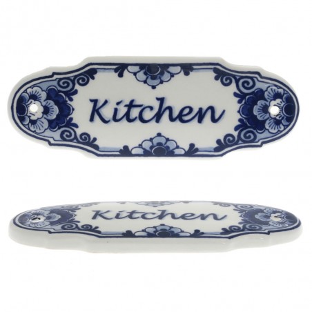 Kitchen Door Sign - Delft Blue - signs numbers • Souvenirs from Holland