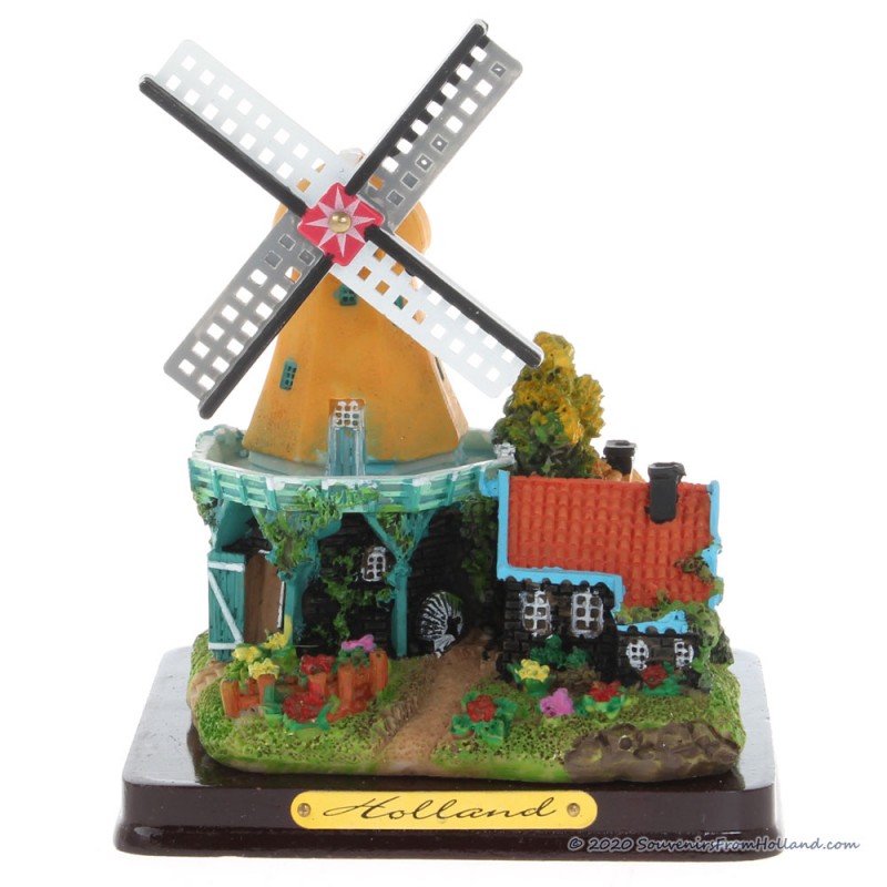 3D miniature Windmill - Yellow - Miniature Landscapes • Souvenirs from ...
