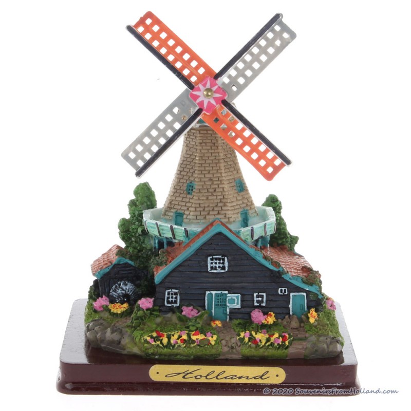 3D miniature Windmill - Black Grey - Miniature Landscapes • Souvenirs ...