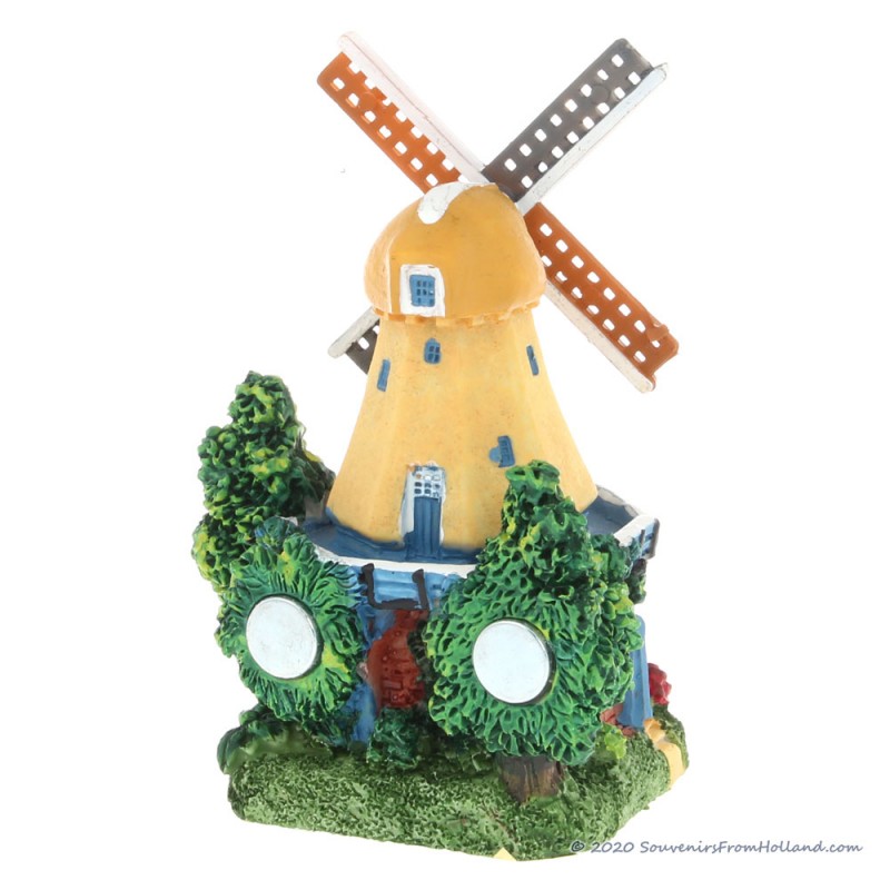 3D miniature Windmill yellow roof - fridge magnet - Miniature ...