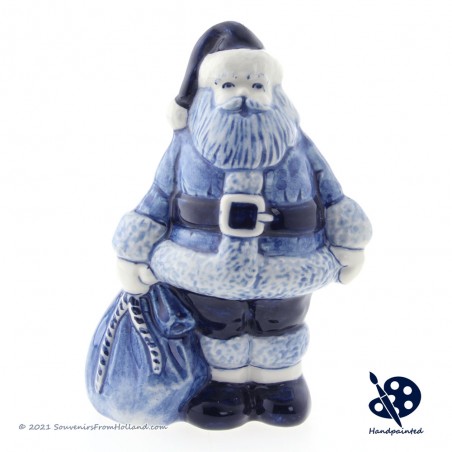 Santa Claus Toybag 12cm - Handpainted Delftware - Standing figurines ...