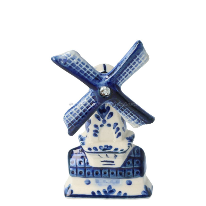Delft Blue Windmill memo magnet - Windmills • Souvenirs from Holland
