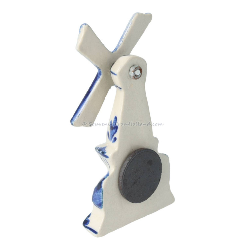 Delft Blue Windmill memo magnet - Windmills • Souvenirs from Holland