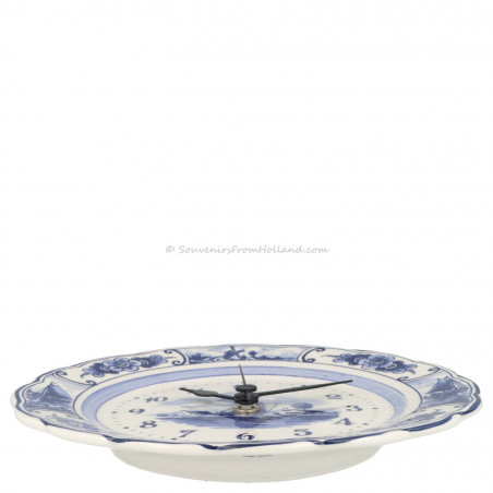 Wallplate Clock Small 22cm - Delft Blue - Clocks • Souvenirs from Holland