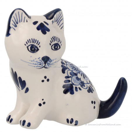 Delft Blue Sitting Cat - Handpainted Delftware - Cats Kittens ...
