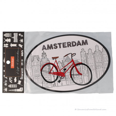Amsterdam Bike Sticker - Stickers Souvenirs • Souvenirs from Holland