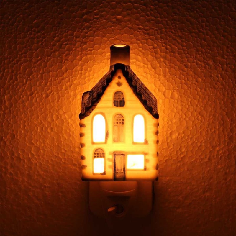 Canalhouse Night Light - EU-plug - Delft Blue - Wall • Souvenirs from ...